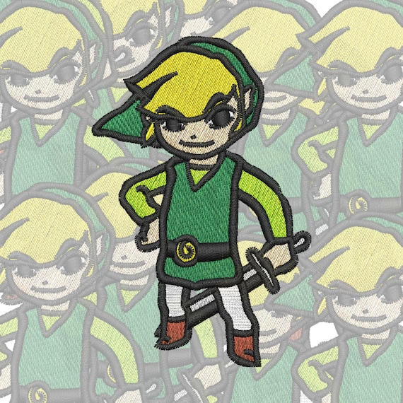 The Legend of Zelda Toon Link Embroidery Design digital File | Etsy