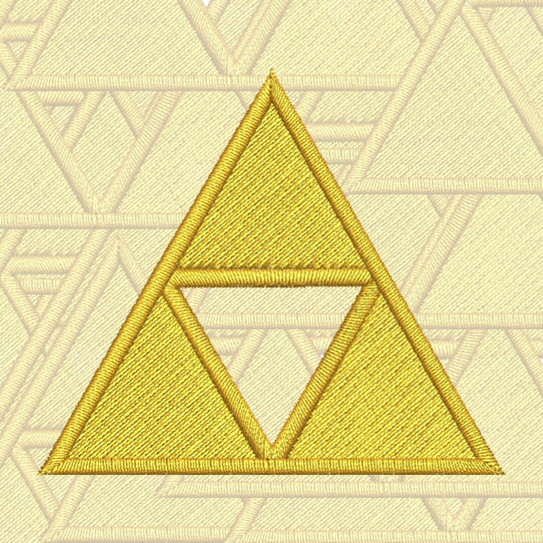The Legend of Zelda Triforce Embroidery Design ( Digital File) - Etsy