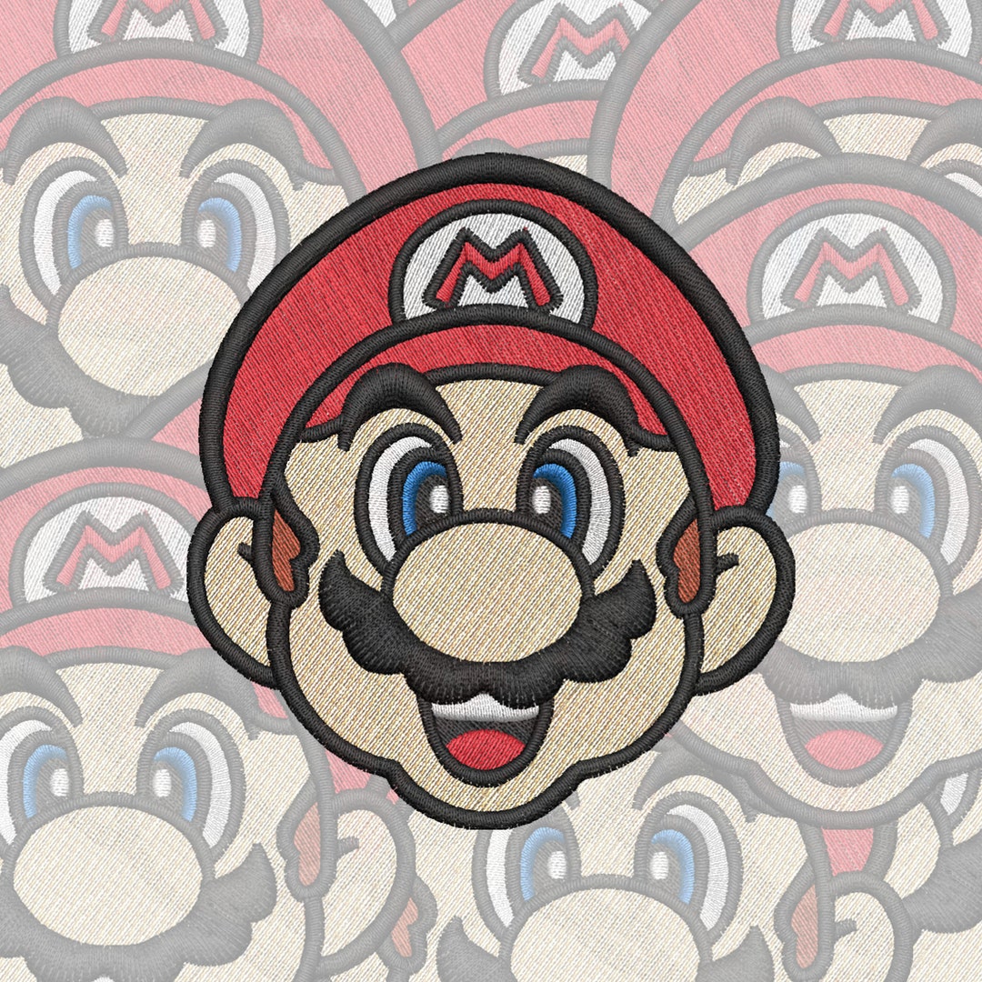 Super Mario Embroidery Design (digital File) - Etsy