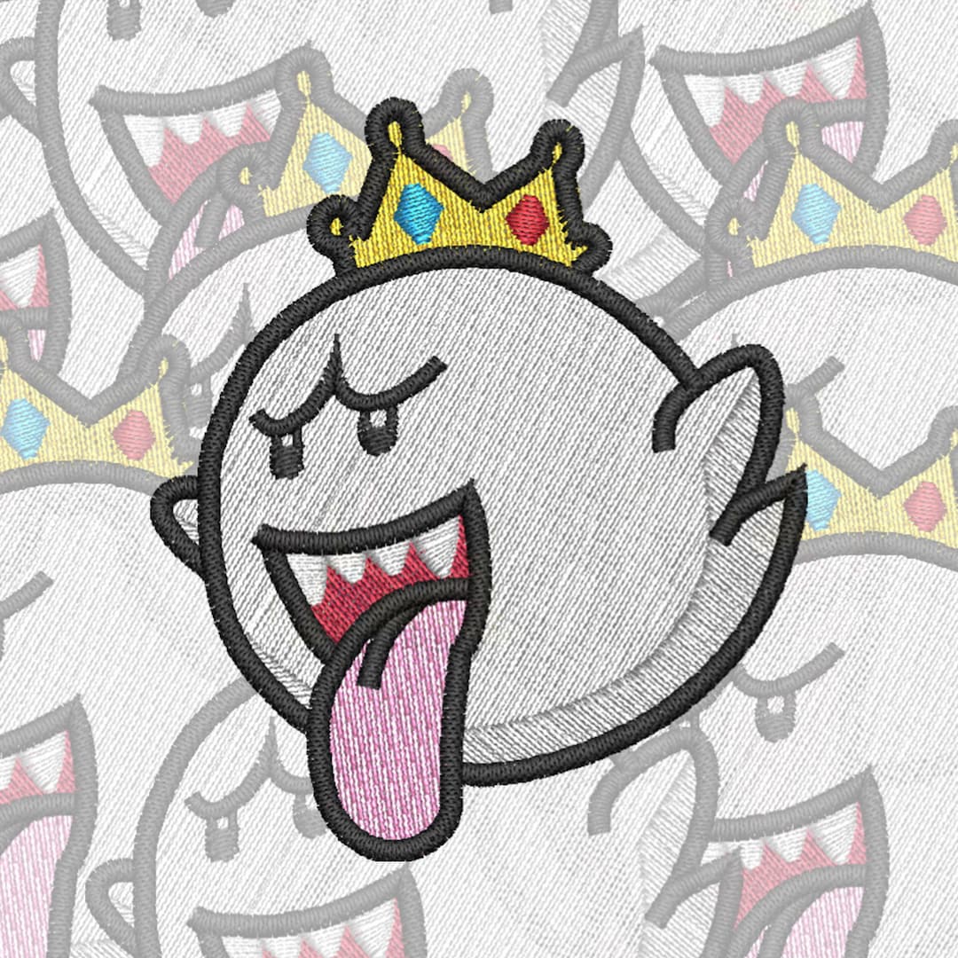 King Boo Embroidery Design (digital File) - Etsy
