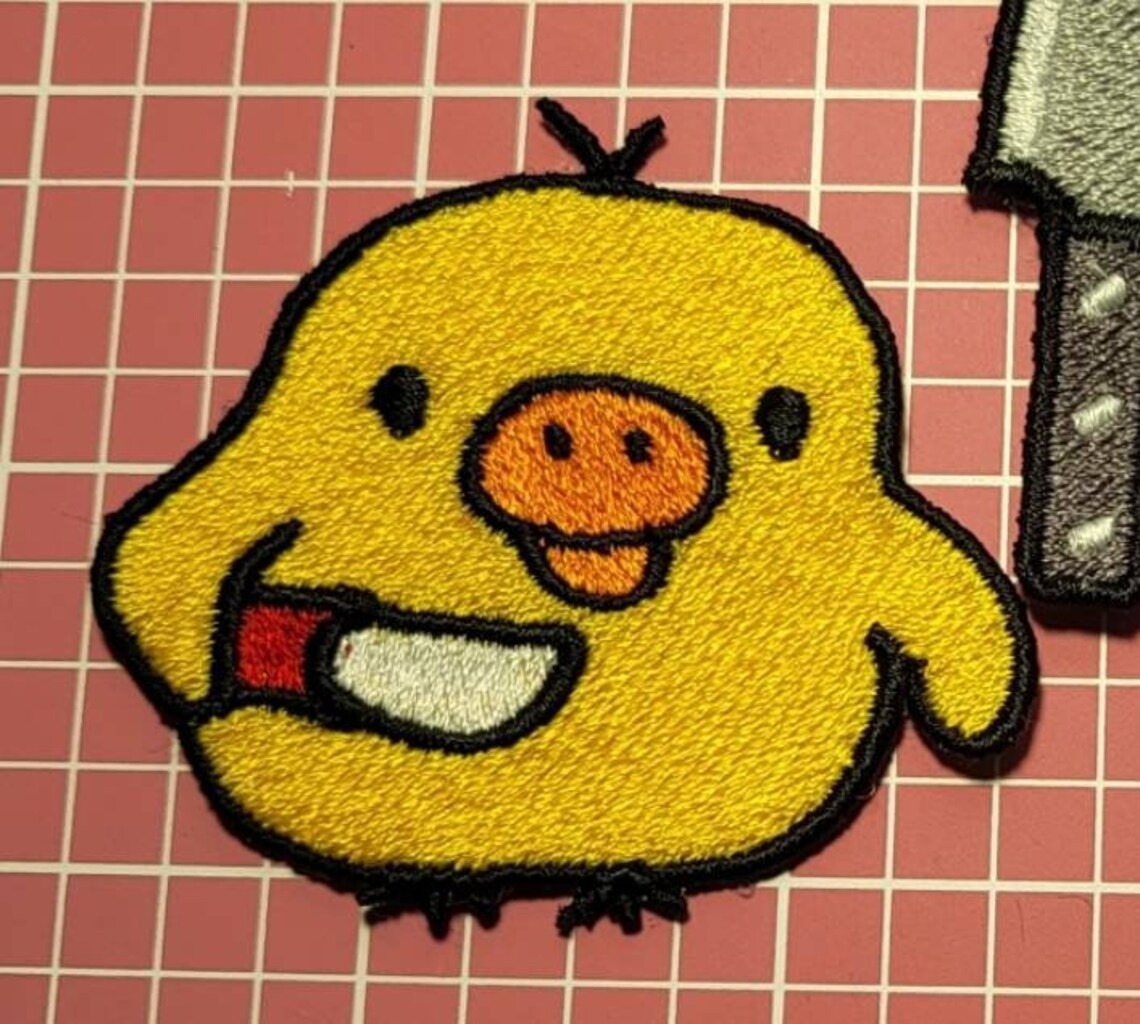 Kiiroitori With Knife Meme Embroidery Design digital File | Etsy
