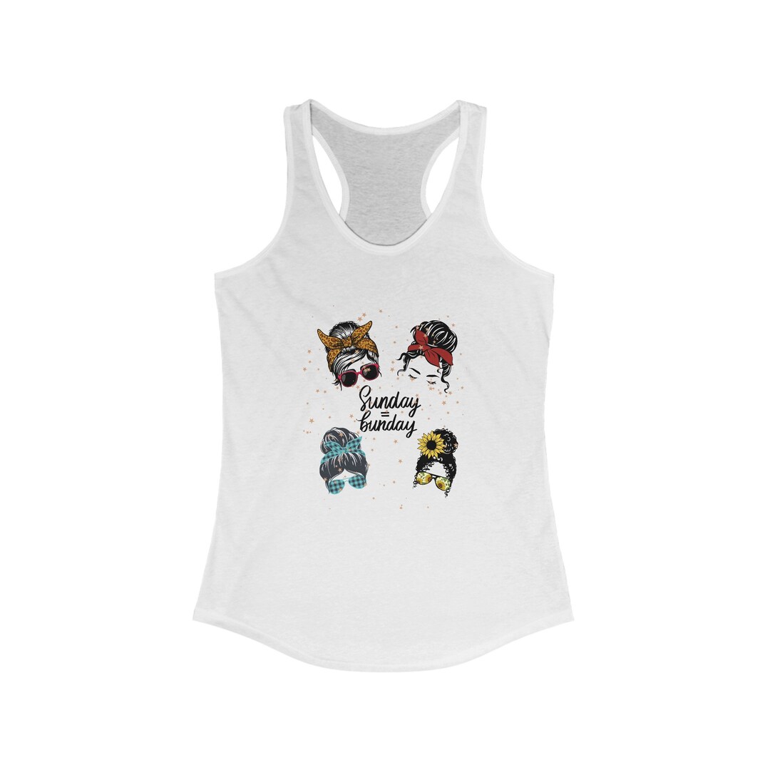 Messy Bun Tank Top Hot Mom Summer Tank Funny Mom Shirt Hot Mama