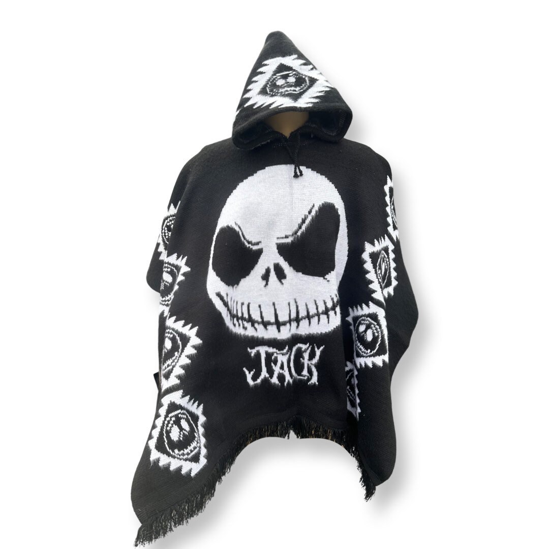 The Nightmare Before Christmas Jack Skellington Poncho, Jack Skeleton ...