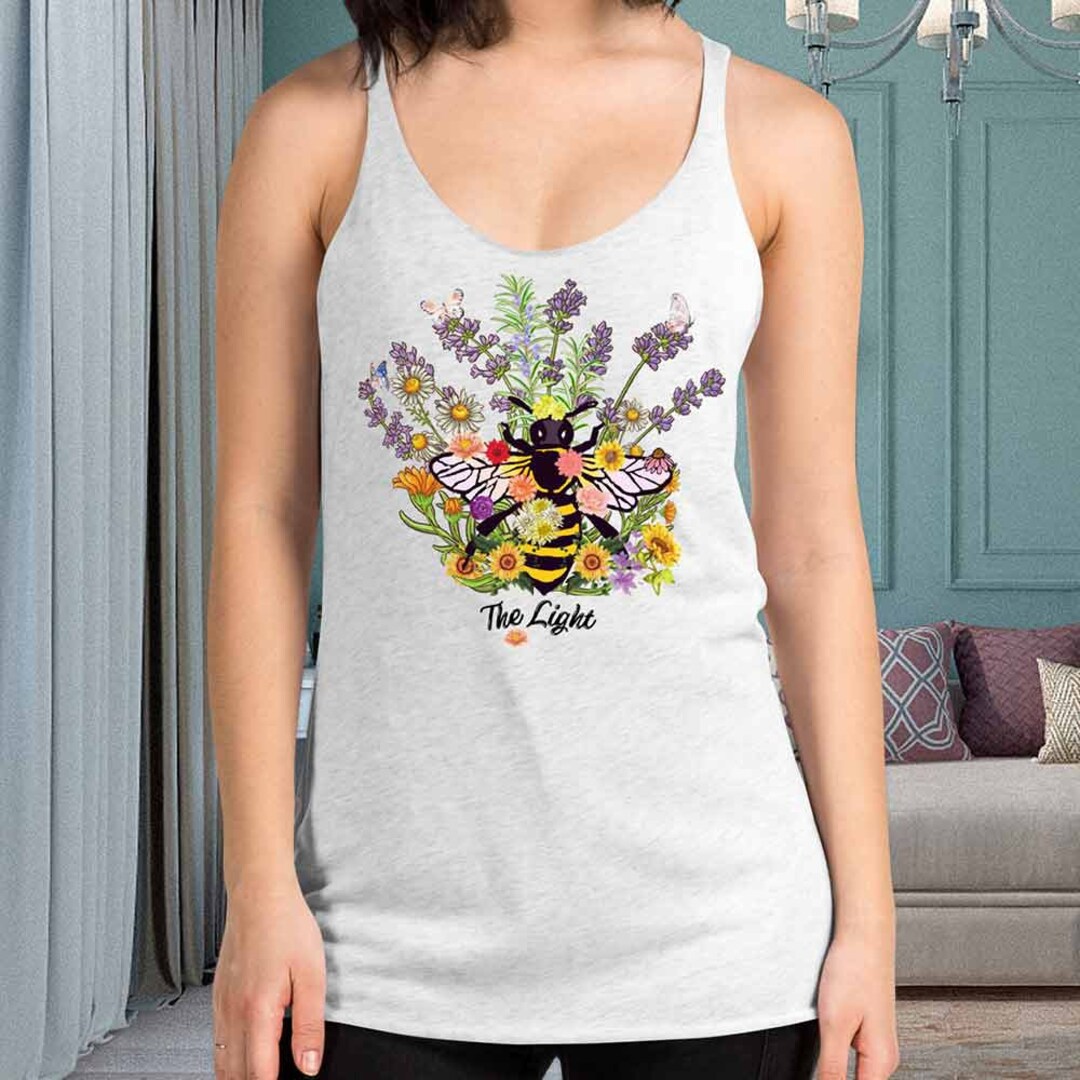 Cute Bee Inspirational Tank Top, Animal Lover Tanks, Gift for Her ...
