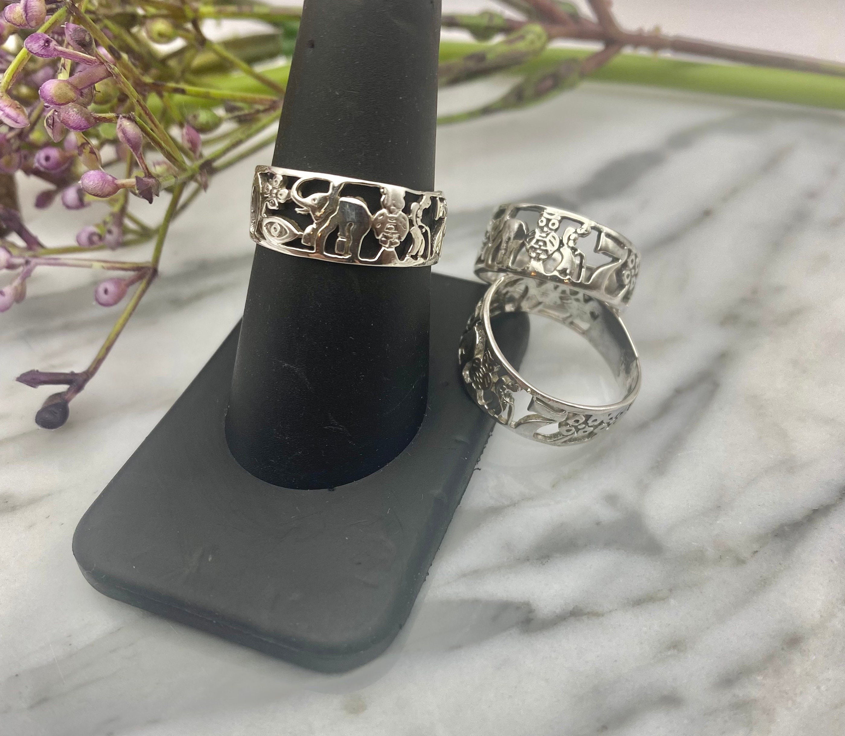 Lucky Charm Ring Sterling Silver 925 Four Leaf Clover Good - Etsy