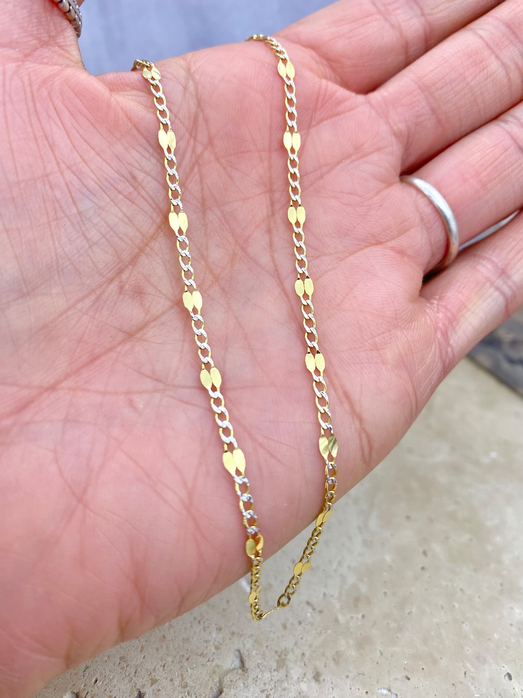 14 Kt Gold Necklace, Gold Chain Necklace for Girls, Cadena De Oro 14 ...