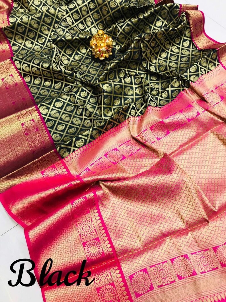 Trditional Wear Saree Kanchipuram Handloom Weaving Silk Sari - Etsy