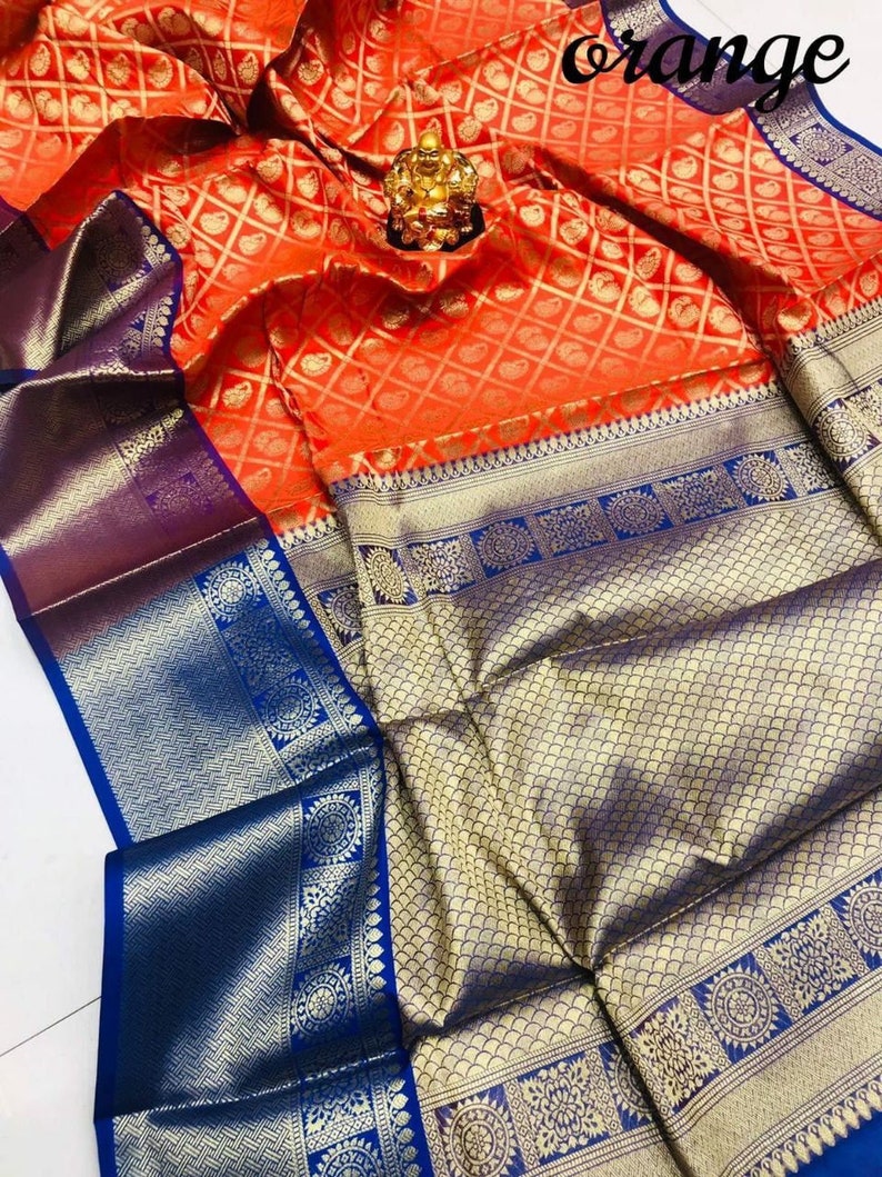 Trditional Wear Saree Kanchipuram Handloom Weaving Silk Sari - Etsy