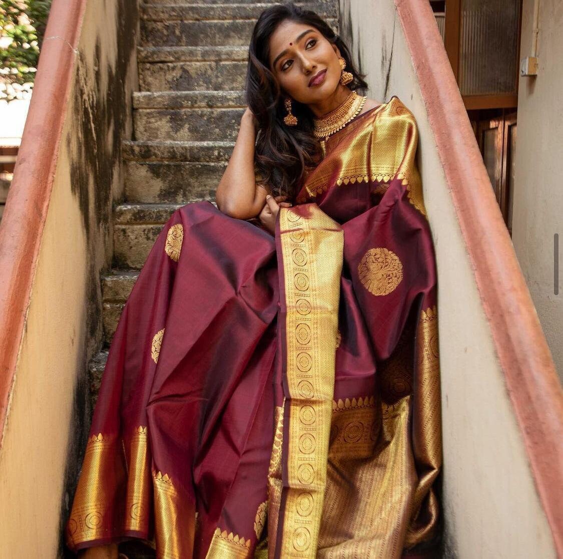 Traditional saree for women Banarasi Sarees For Intimate And | Etsy