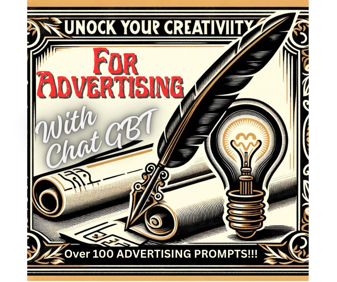 OVER 100 ADVERTISING Prompts for Chat GBT - Etsy