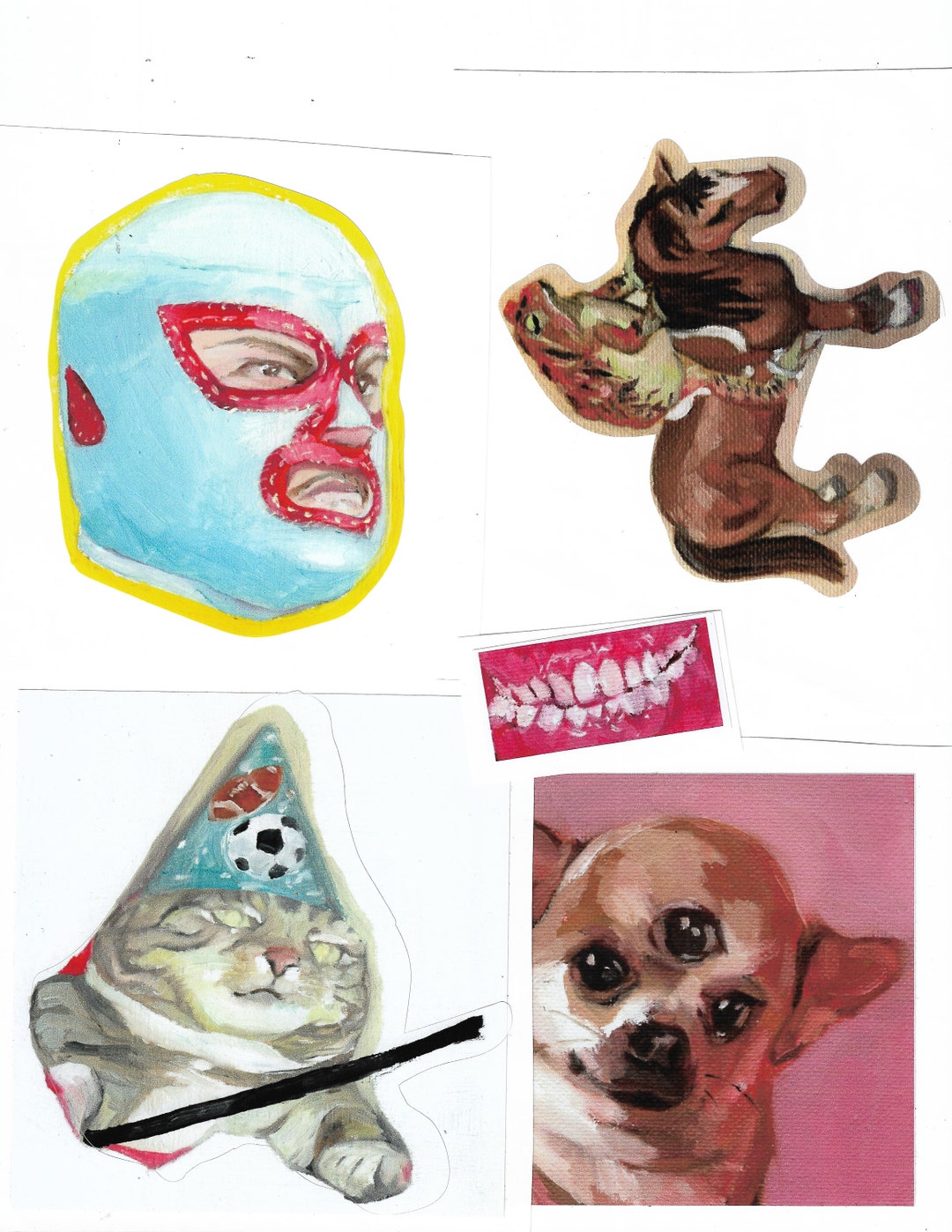 Wacky Sticker 5 Pack - Etsy