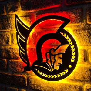 Ottawa Senators Lighted Wall Decor Sign,home Sign,nhl Sports Fan,custom ...