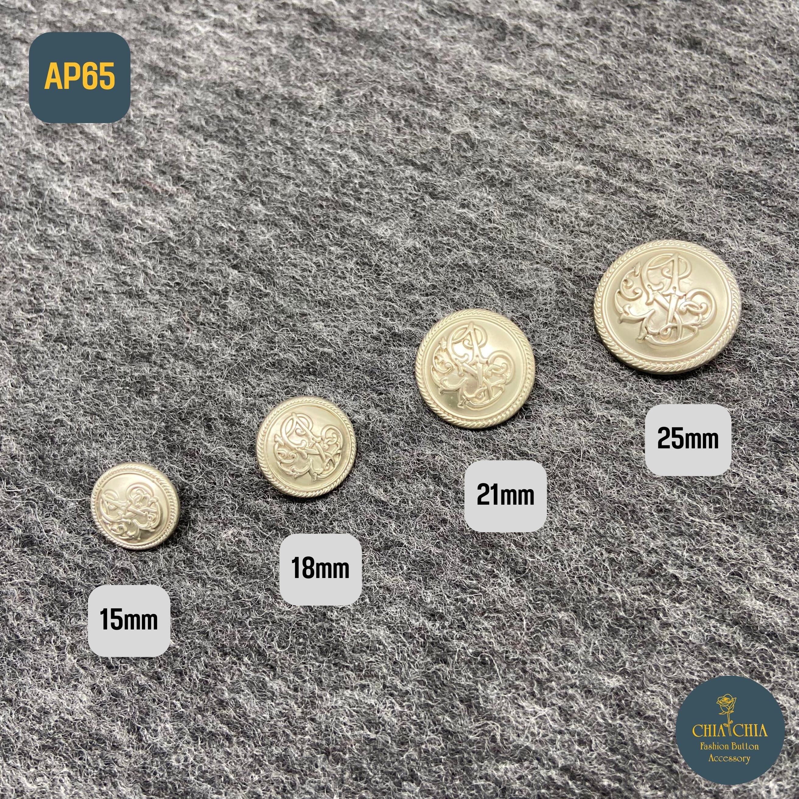 AP65 Victorian Coat Buttons for Sewing Round Gold Silver Buttons - Etsy