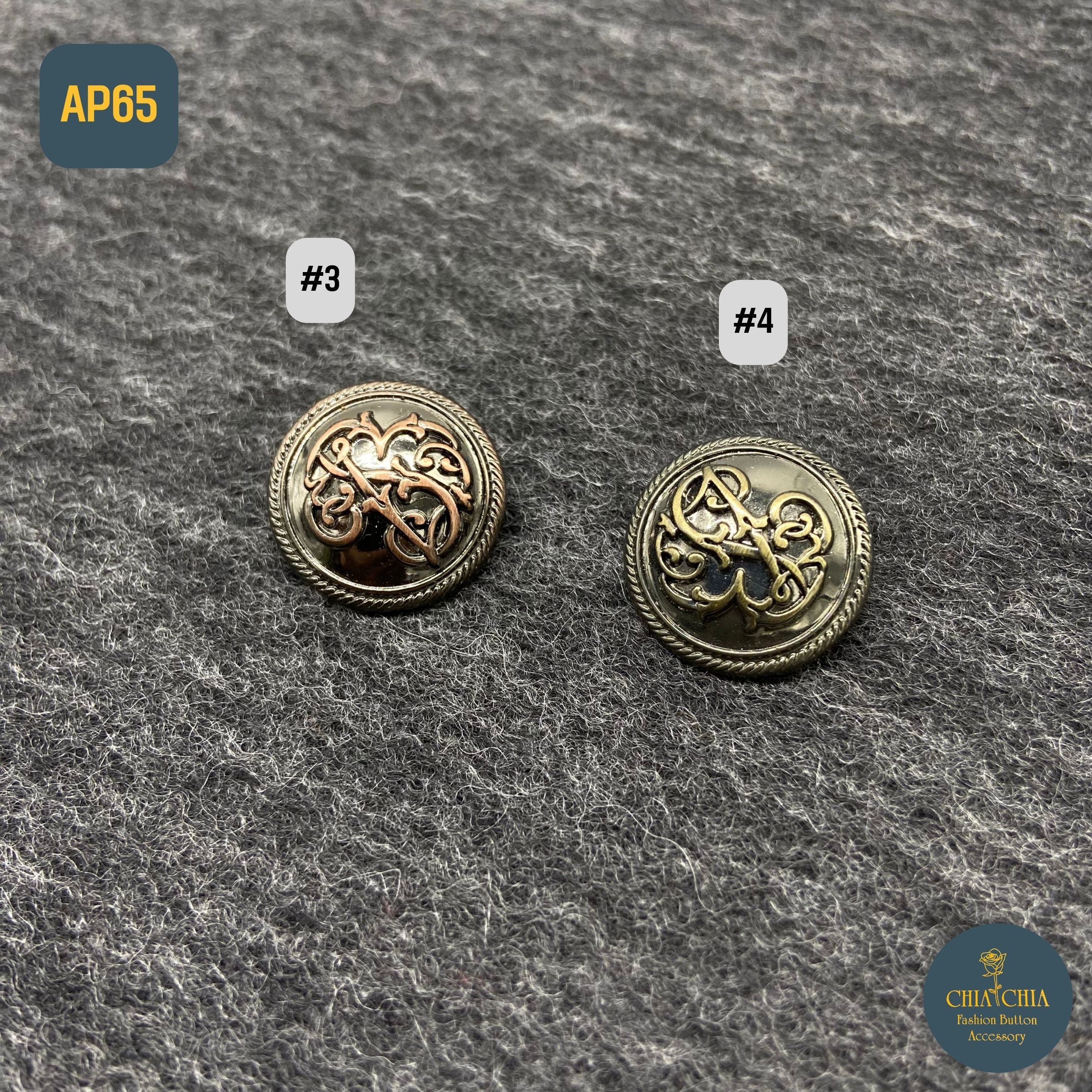 AP65 Victorian Coat Buttons for Sewing Round Gold Silver Buttons - Etsy