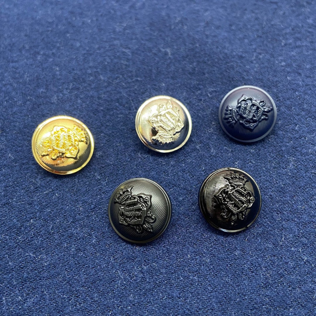 AP440 - Military Style Buttons Crest Buttons Marine Style Buttons ...