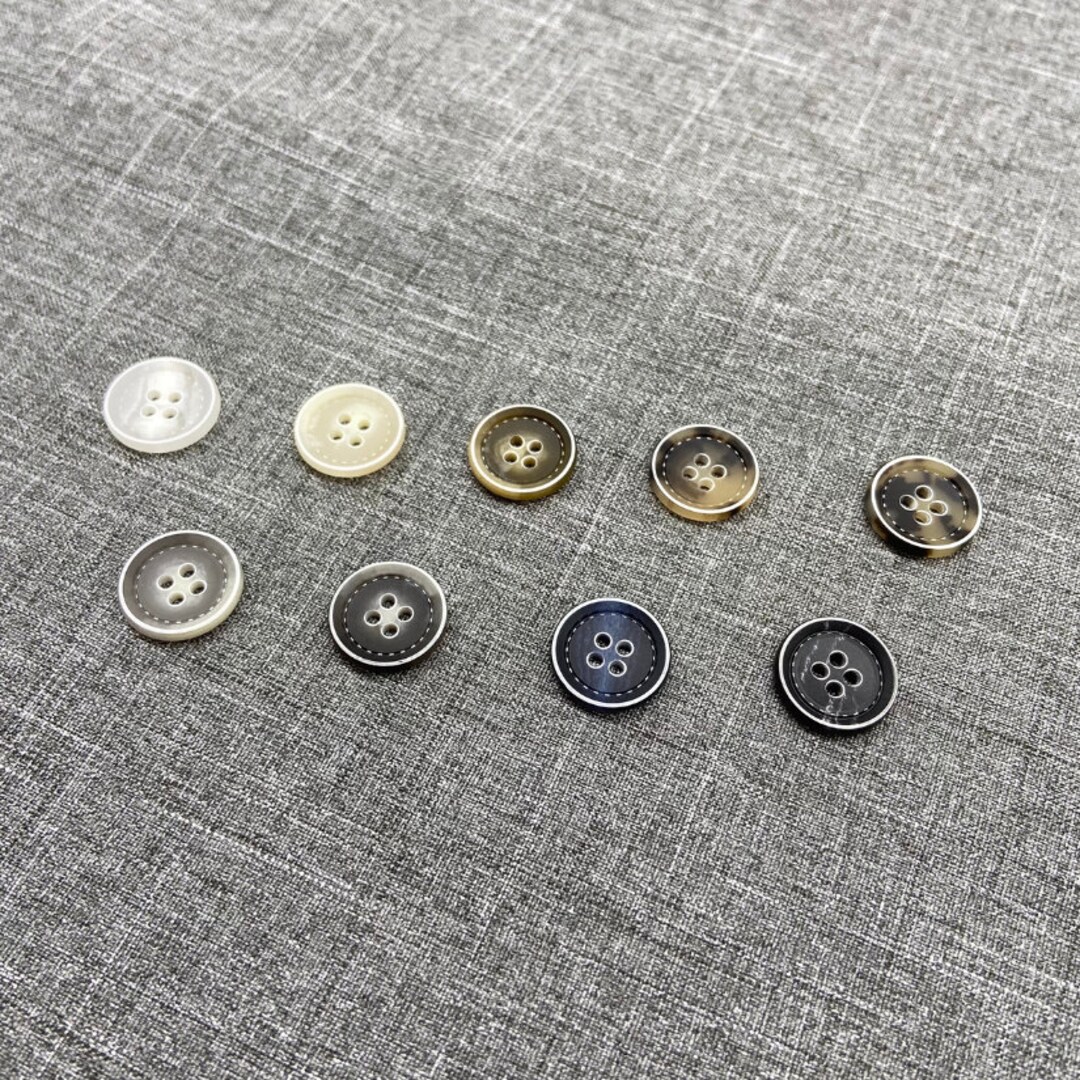 HN001 Sewing Urea Horn Buttons With Dotted Line Multi Colors - Etsy