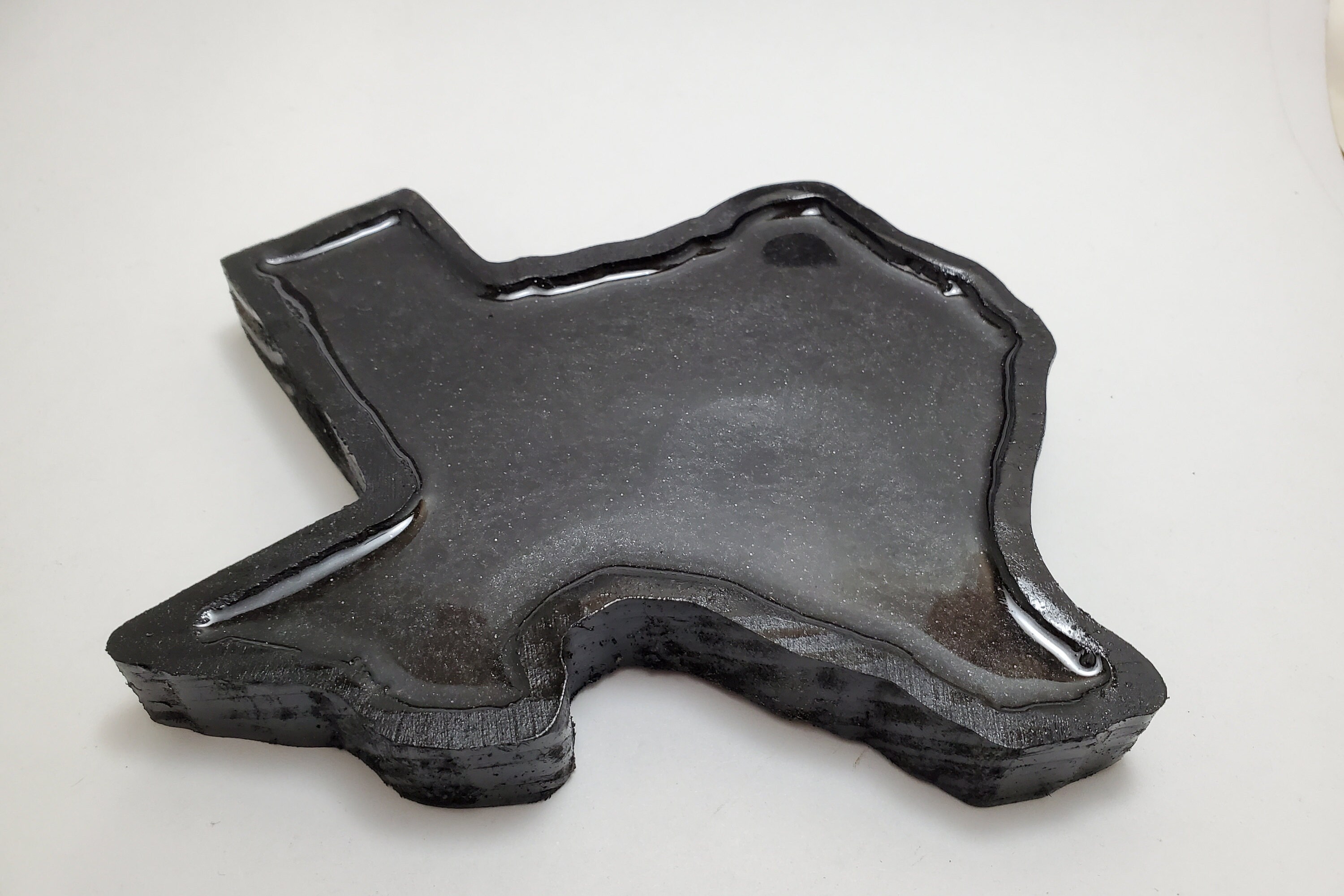 Texas shape coasters black set of four | Etsy