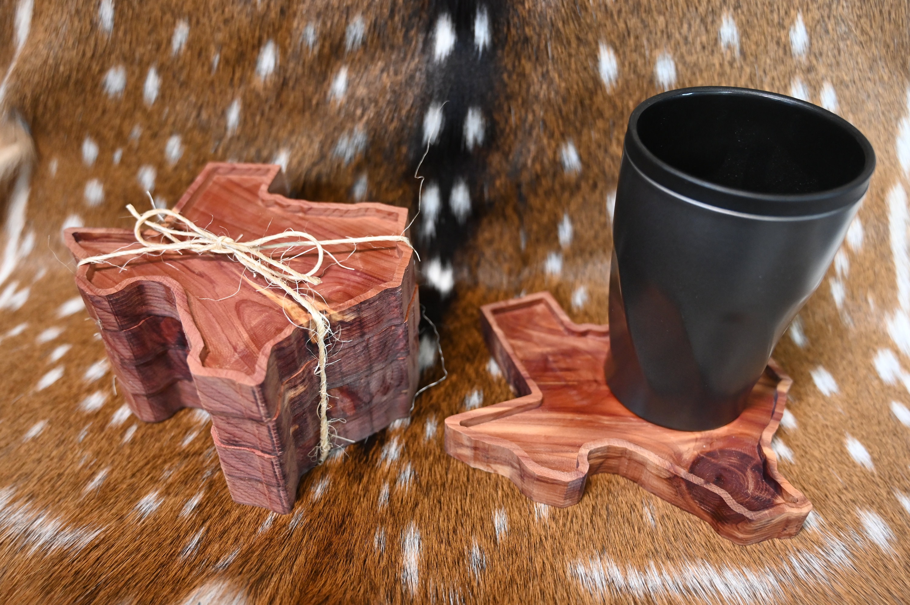 Texas Shape Coaster, Wooden Coaster, Texas State, Texas Home Decor ...