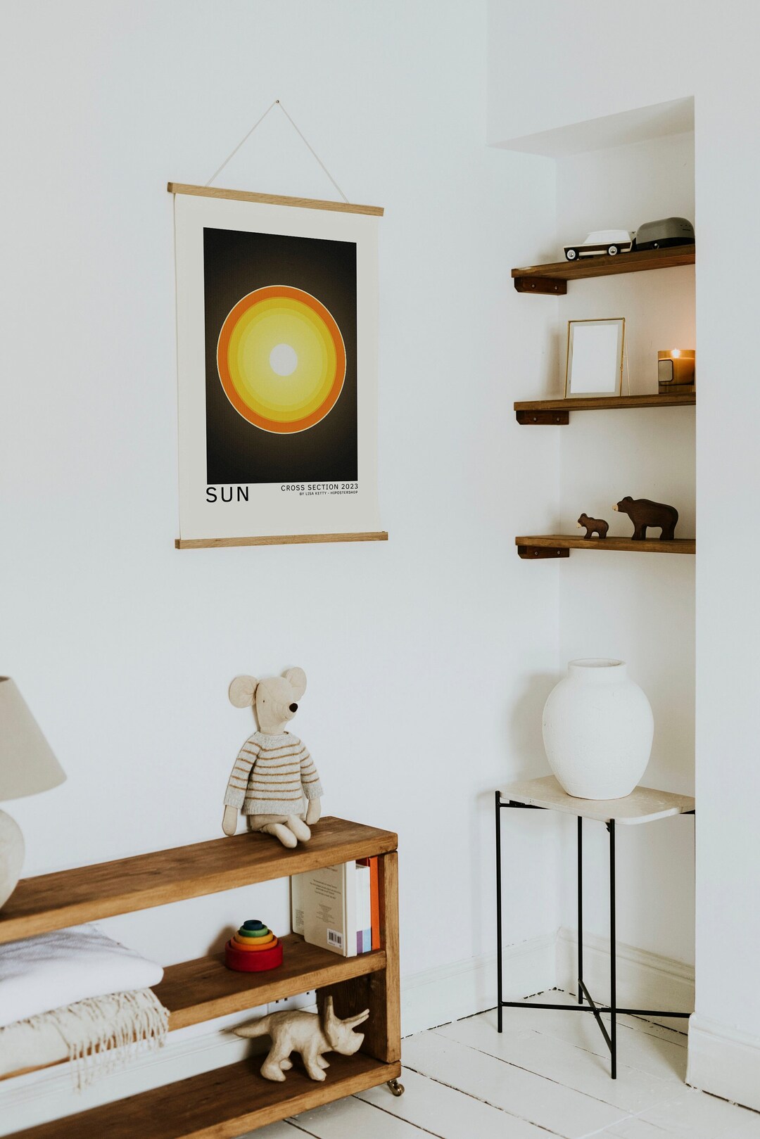 Sun Poster, Graphic Cross Section of the Sun is From the Outer Core to ...