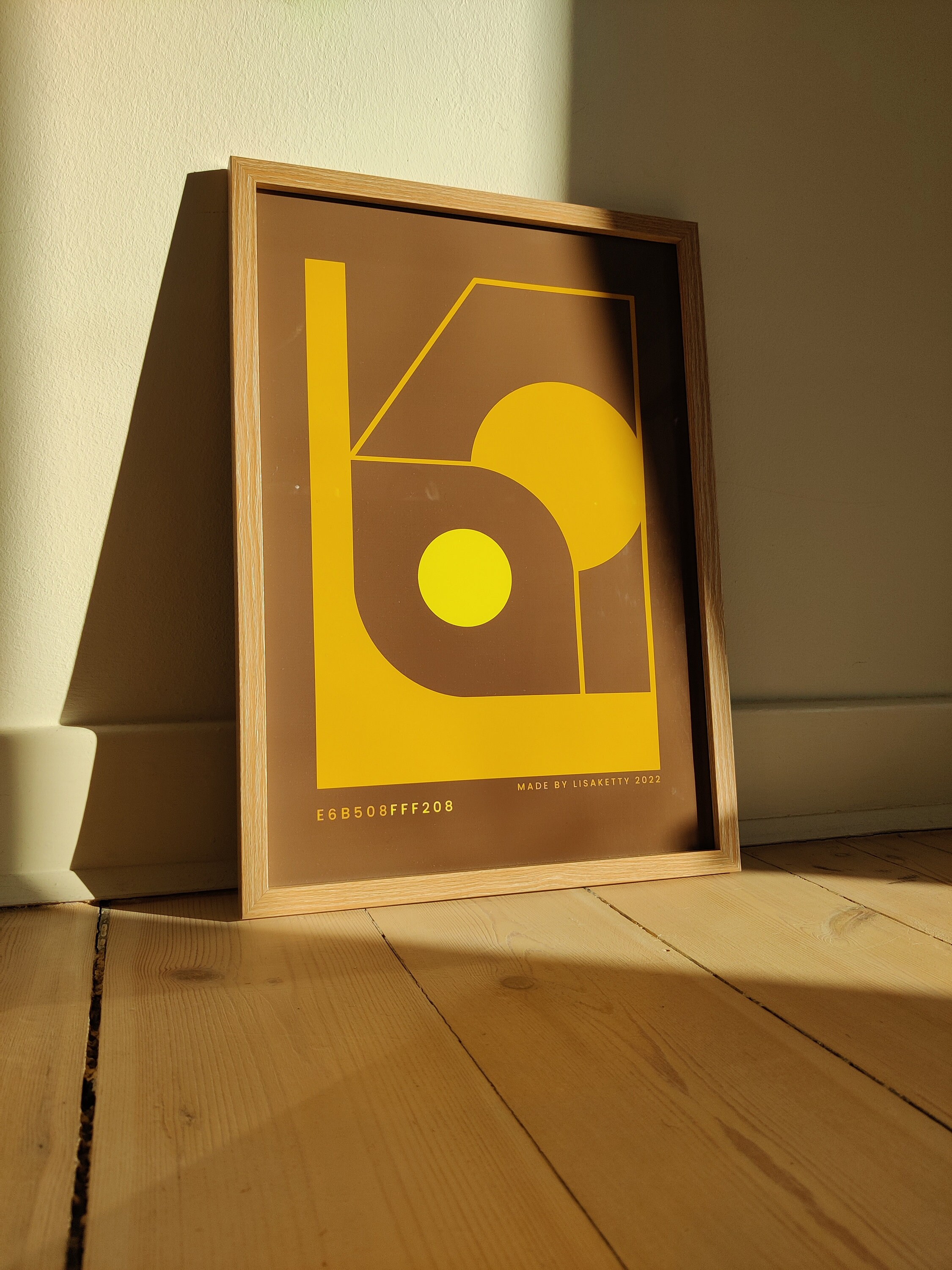 Color Code Yellow Poster Art. A Surreal and Minimalistic Poster Art ...