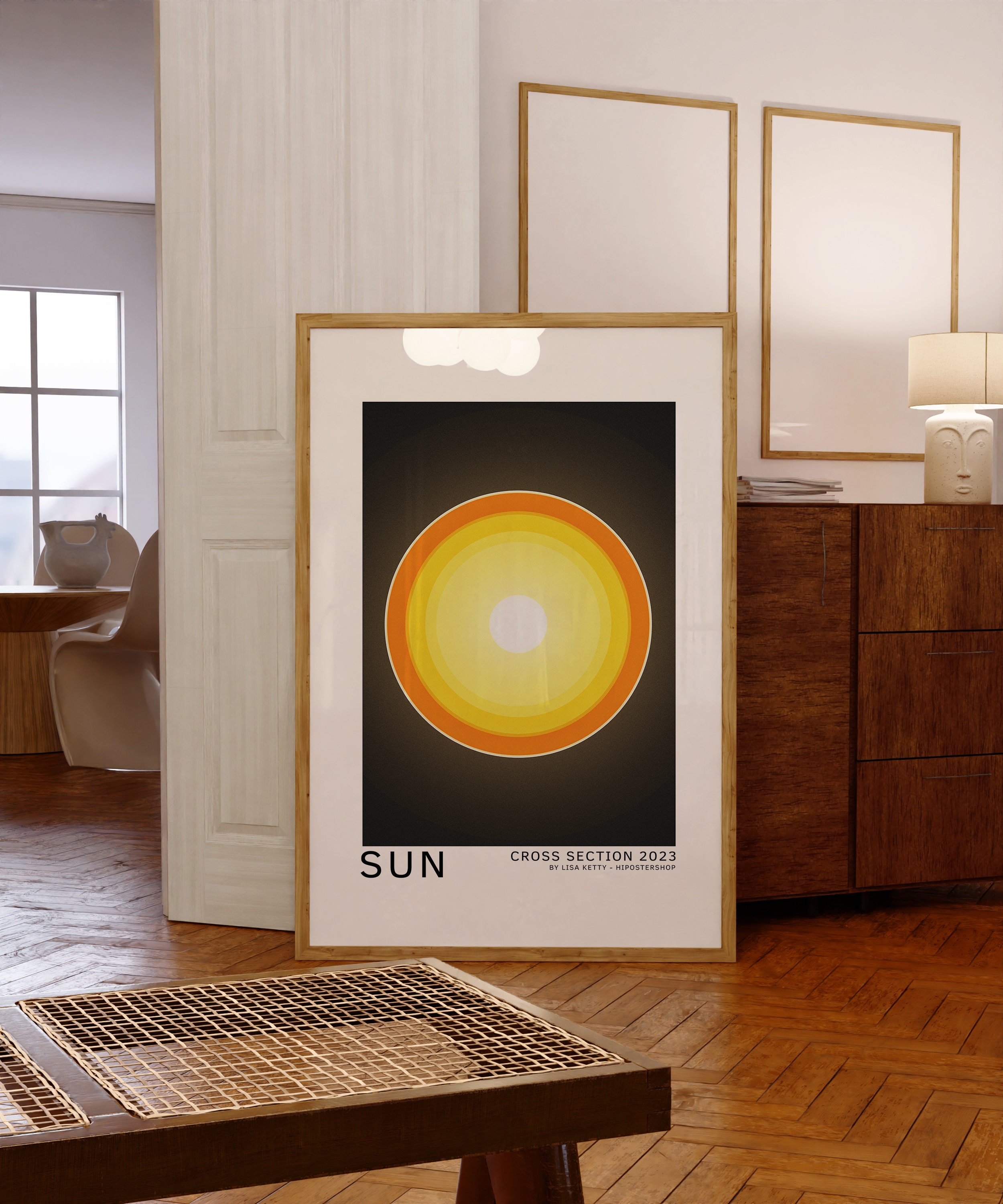 Sun Poster, Graphic Cross Section of the Sun is From the Outer Core to ...