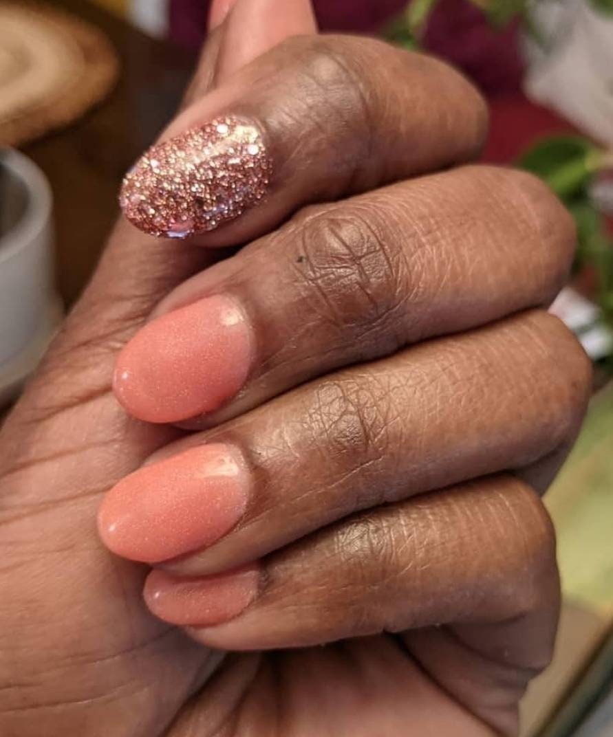 Zo's Toes Rose Gold and Pink Glitter Nail Dip Powder | Etsy