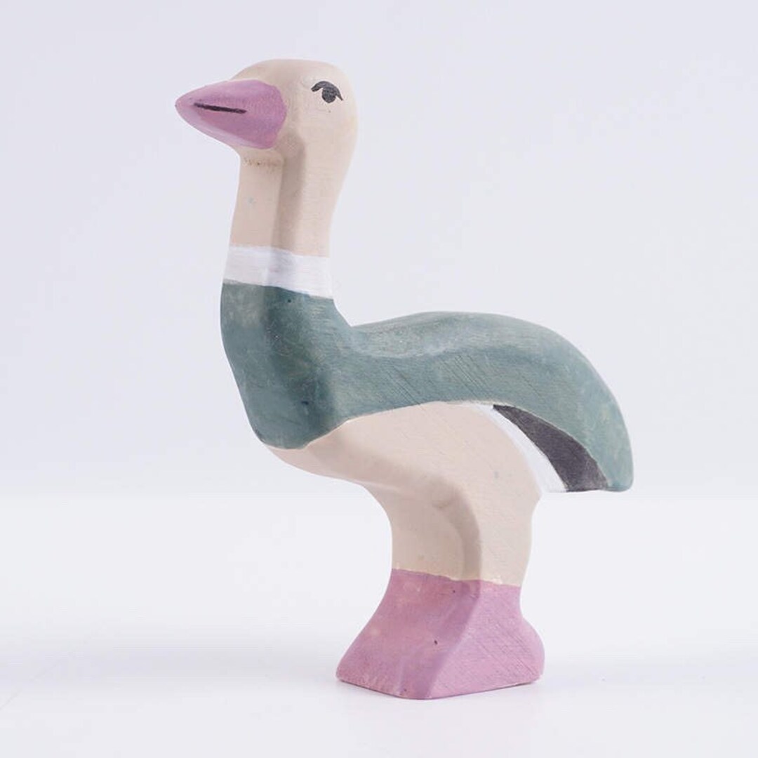 Wooden Ostrich, Wooden Animal Toys, Handmade Toy, Sensory Toy, Open ...