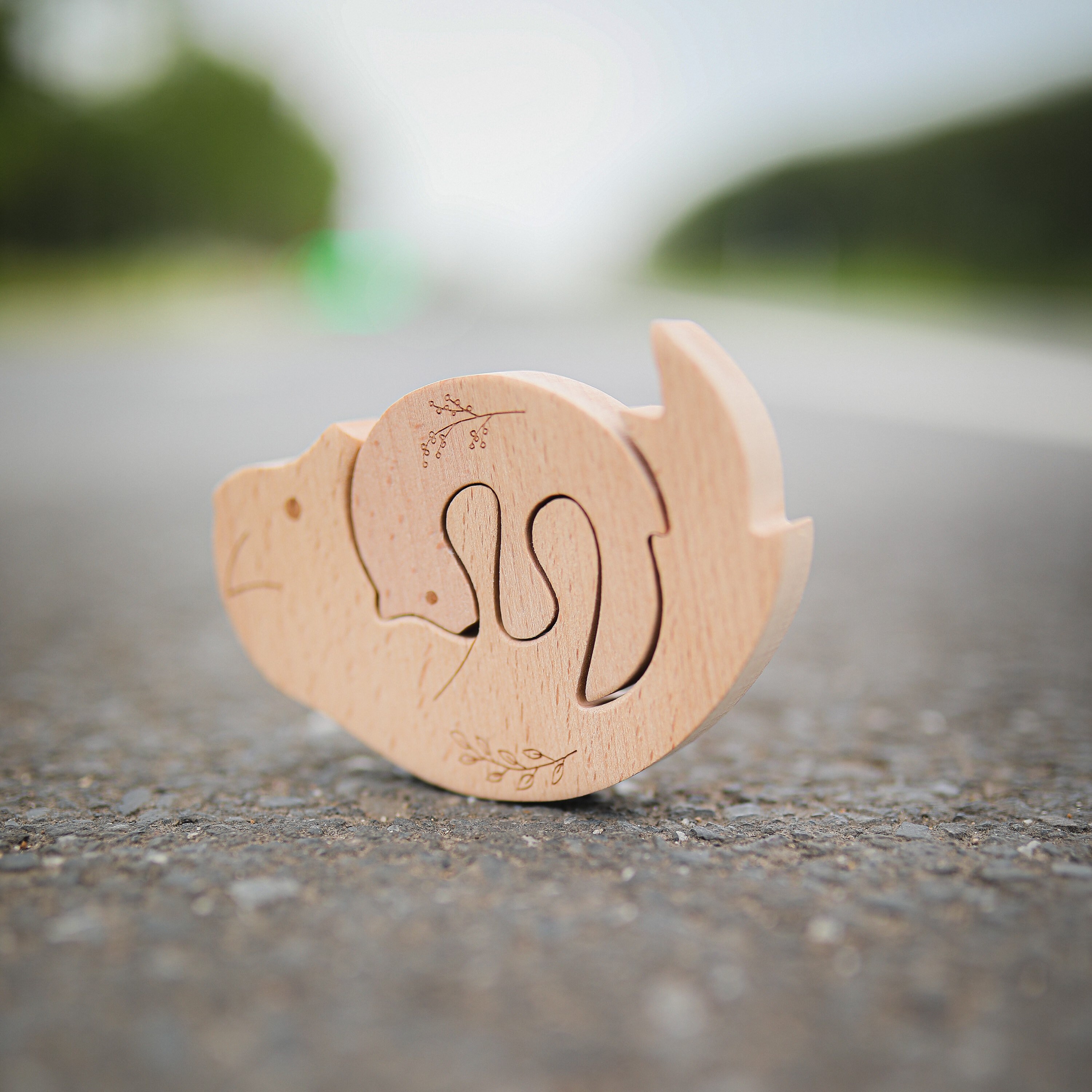 Handmade Wooden Jigsaw Baby Puzzles Sensory Toys Montessori | Etsy