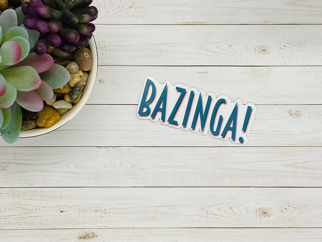 Bazinga Sticker Big Bang Theory, Bazinga Sticker, Sheldon Cooper, BBT ...