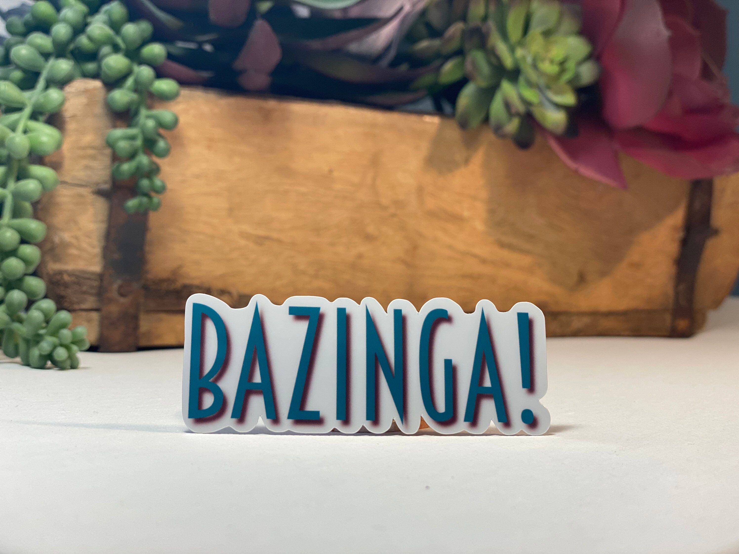 Bazinga Sticker Big Bang Theory Bazinga Sticker Sheldon - Etsy