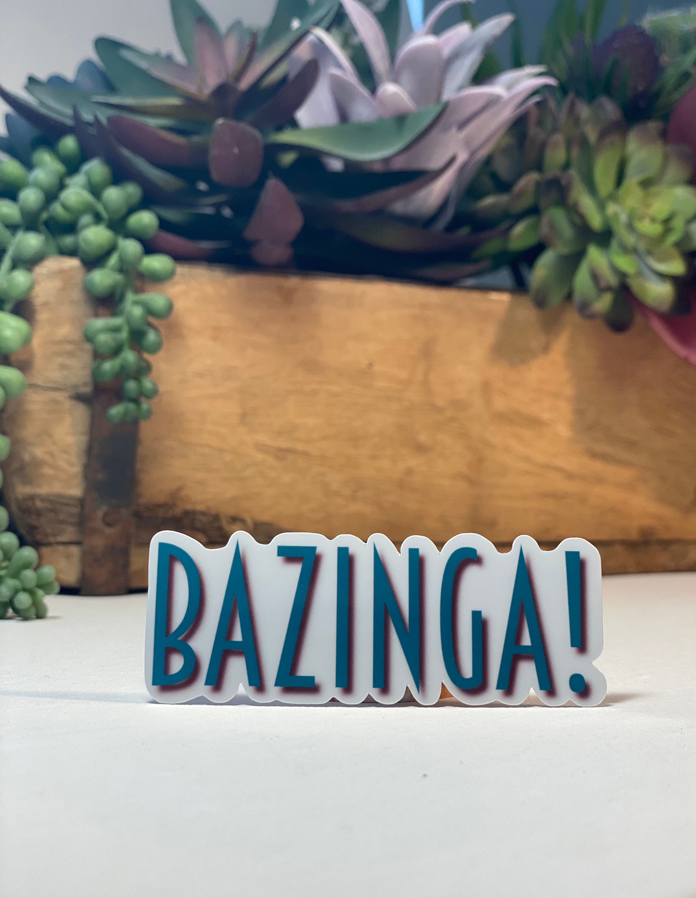 Bazinga Sticker Big Bang Theory Bazinga Sticker Sheldon - Etsy