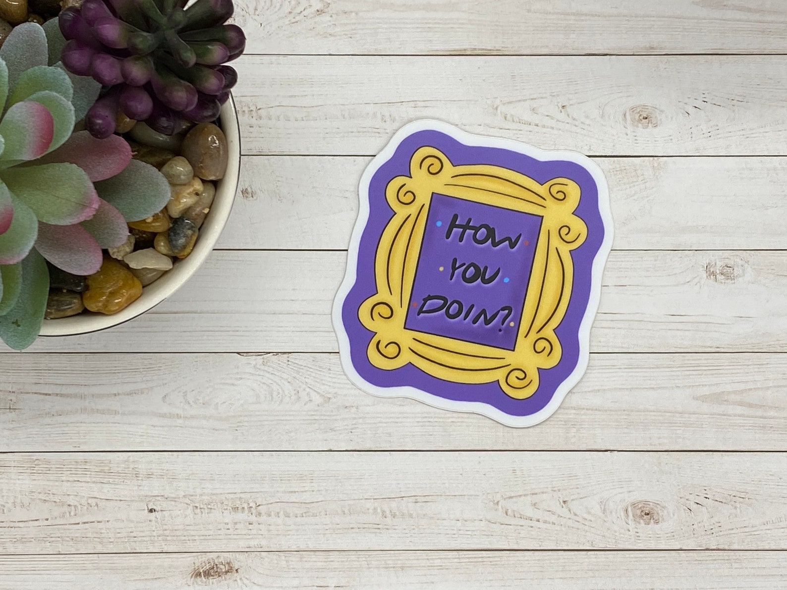 How You Doin Friends Sticker Friends quotes Joey Tribbiani | Etsy