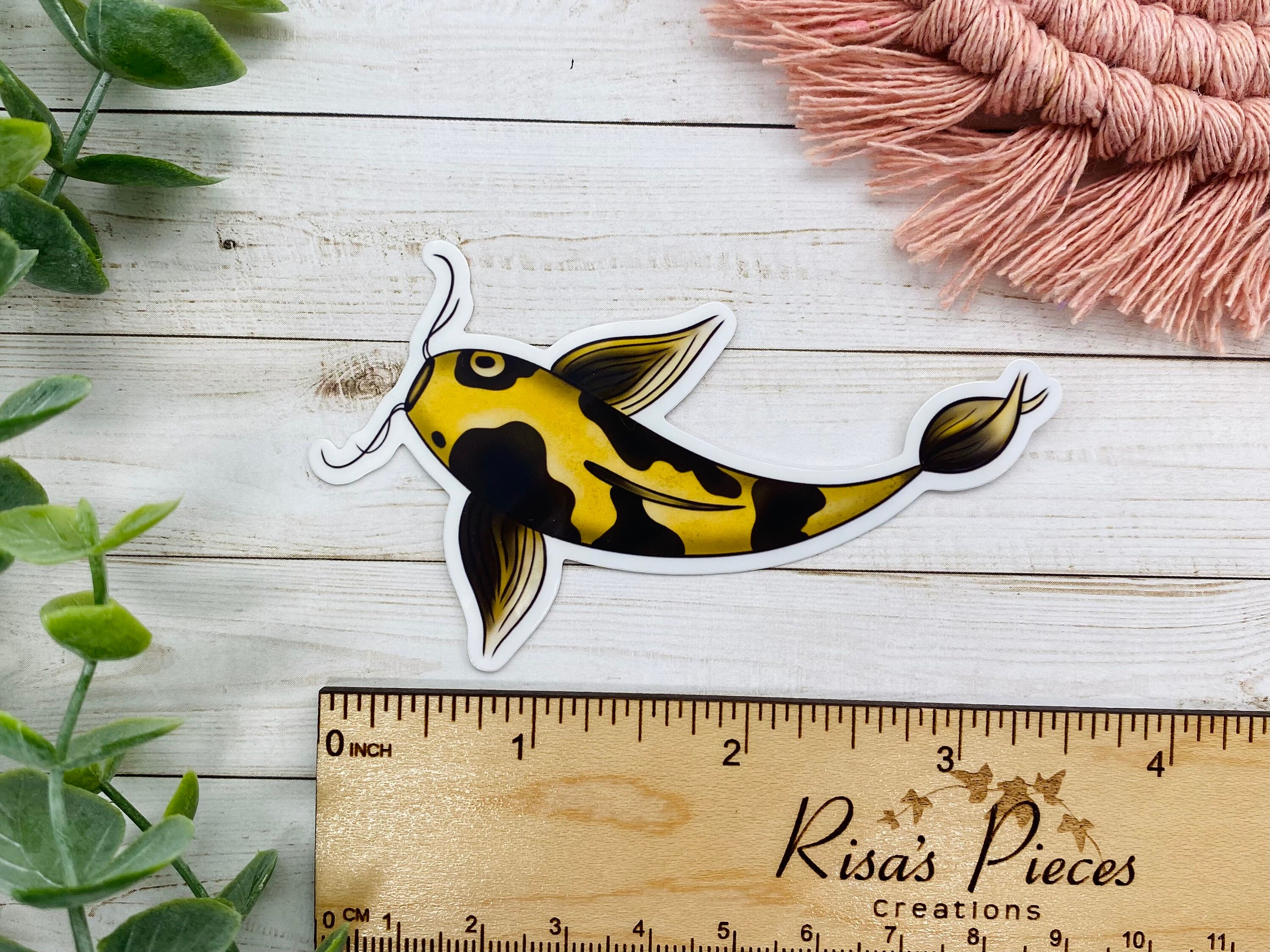 Koi Stickers Fish Stickers Water Bottle Stickers Cute | Etsy