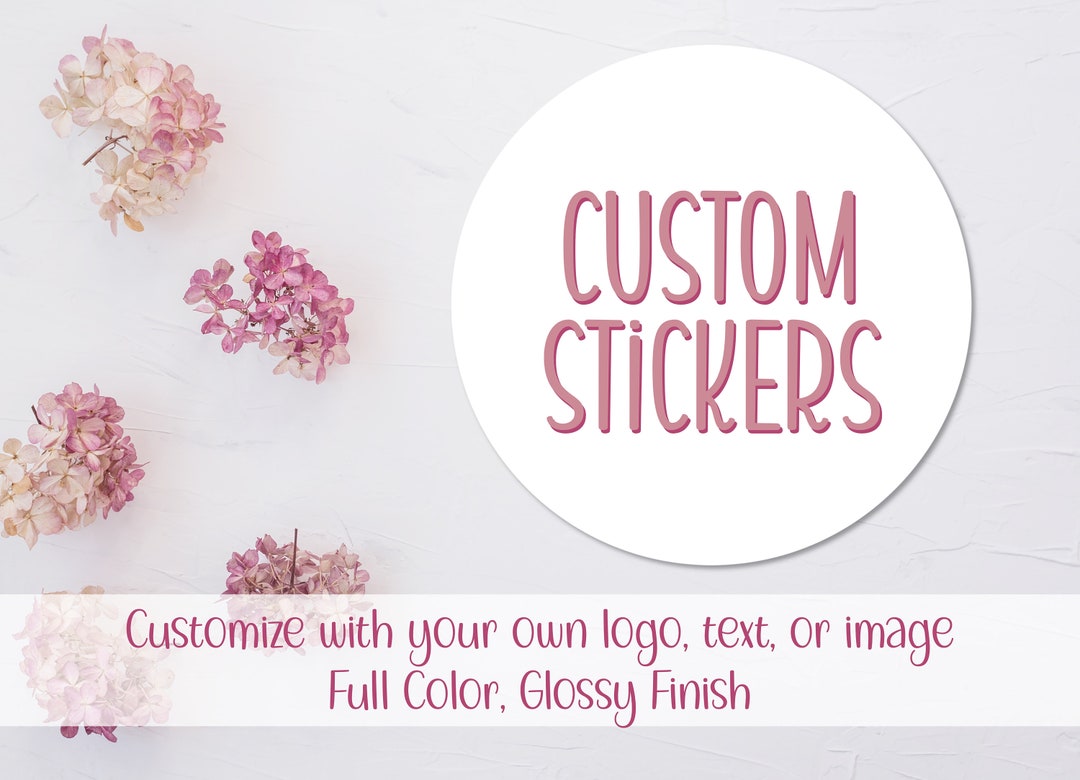 Custom Logo Stickers for Small Businesses, Product Labels, for Wedding ...