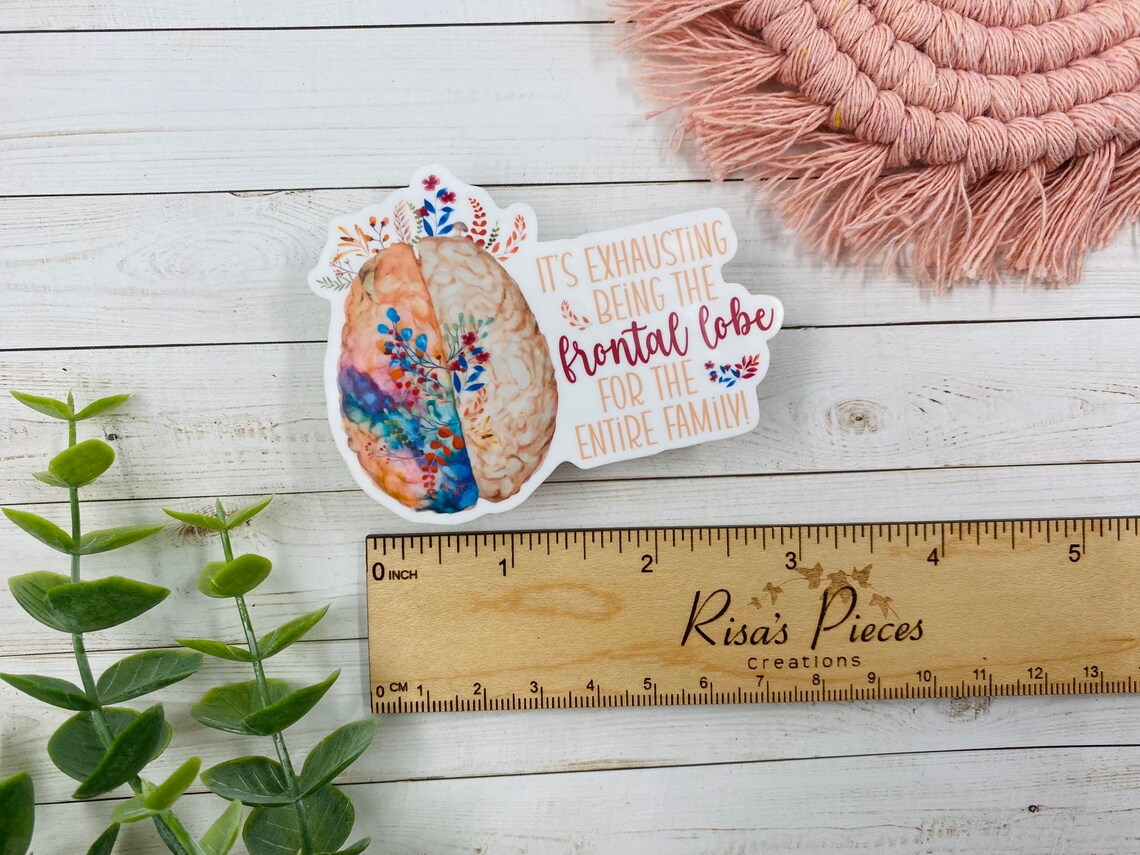ADHD Sticker Frontal Lobe Sticker ADHD Brain Gift for Mom | Etsy
