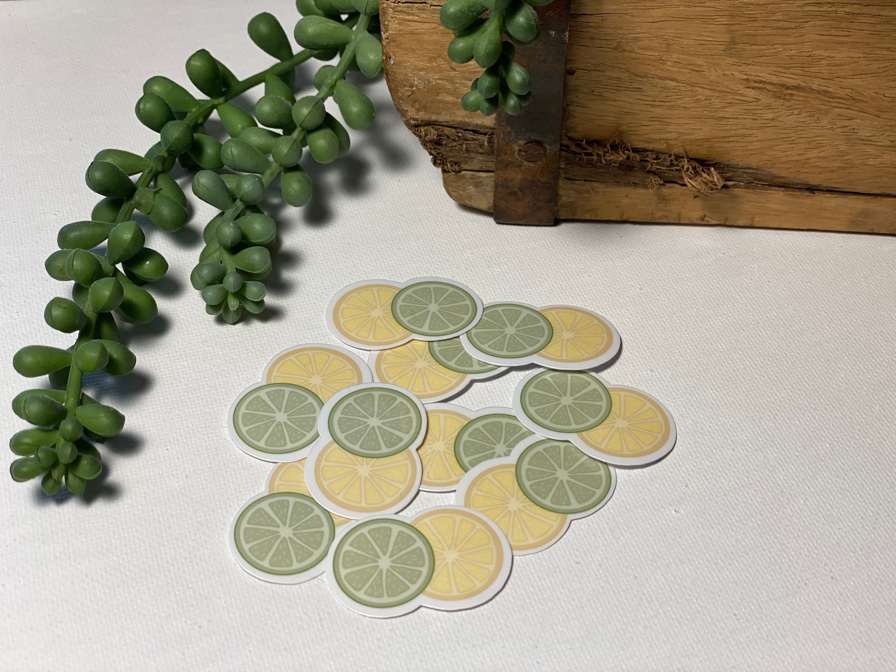 Citrus Sticker Pack Lemon Lime Stickers Lemon Sticker Pack - Etsy UK