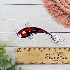 Koi Stickers, Fish Stickers, Water Bottle Stickers, Vinyl Stickers ...