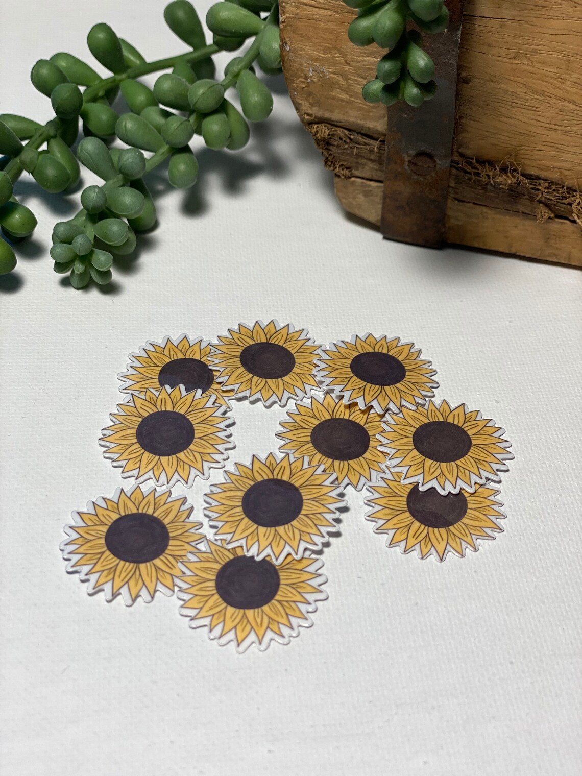 Sunflower Sticker Pack Sunflower Stickers Small Stickers - Etsy