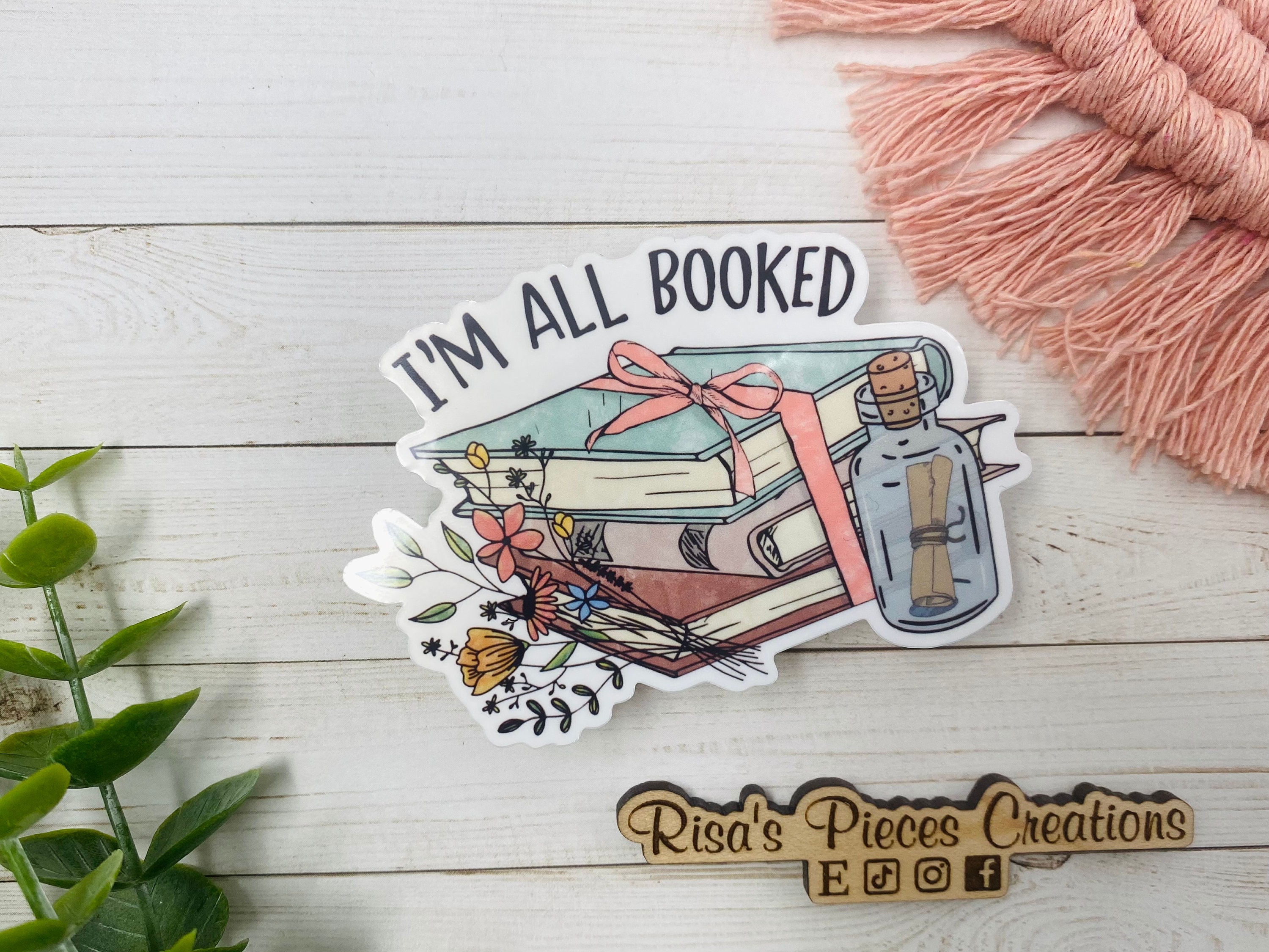 Too Many Books Sticker Gift for Reader for Teacher Book | Etsy