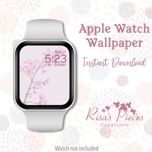 Cherry Blossom Apple Watch Wallpaper, Smart Watch Wallpaper, Watch ...