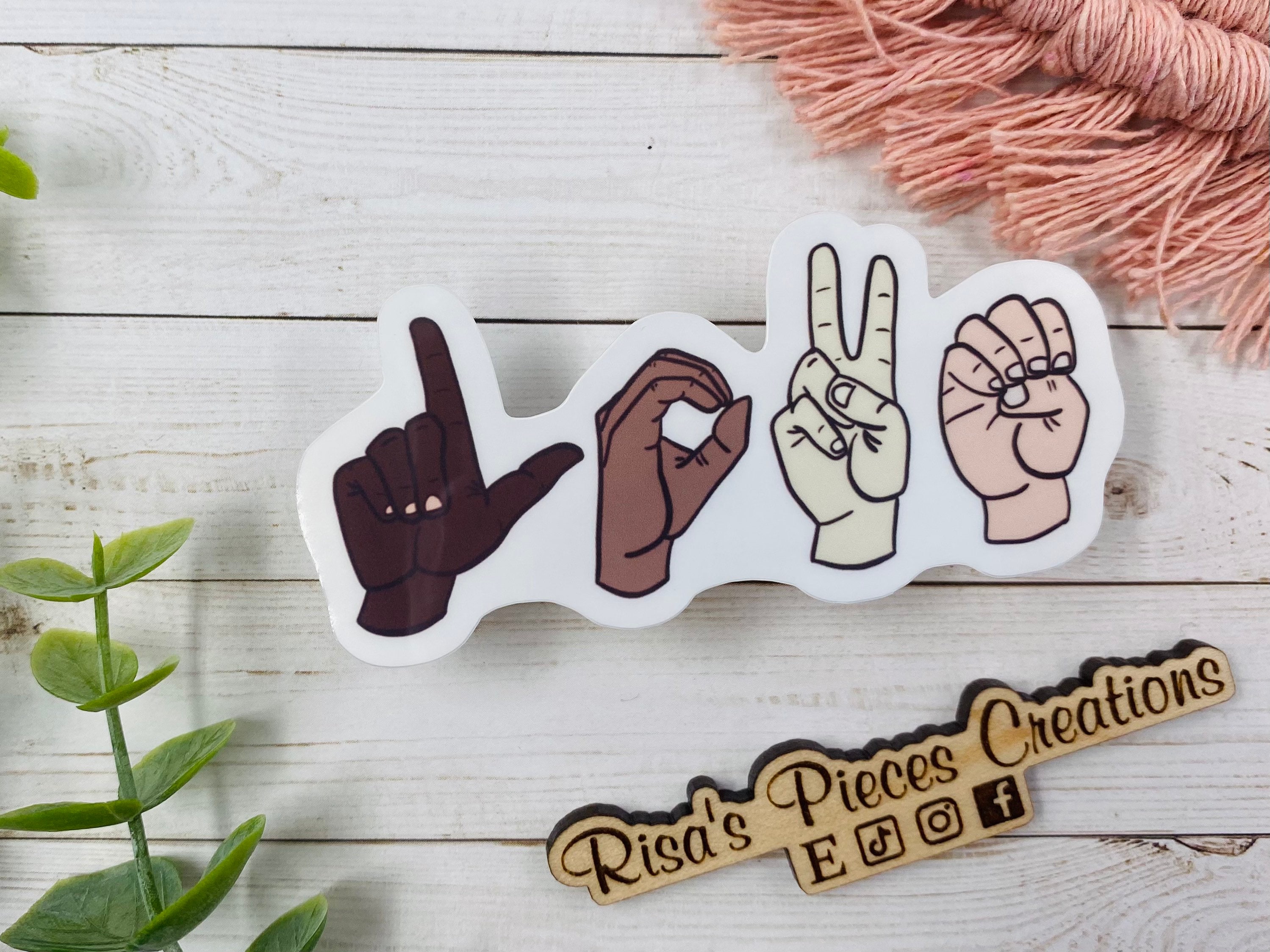 LOVE One Another Sign Language Sticker Sign Language | Etsy