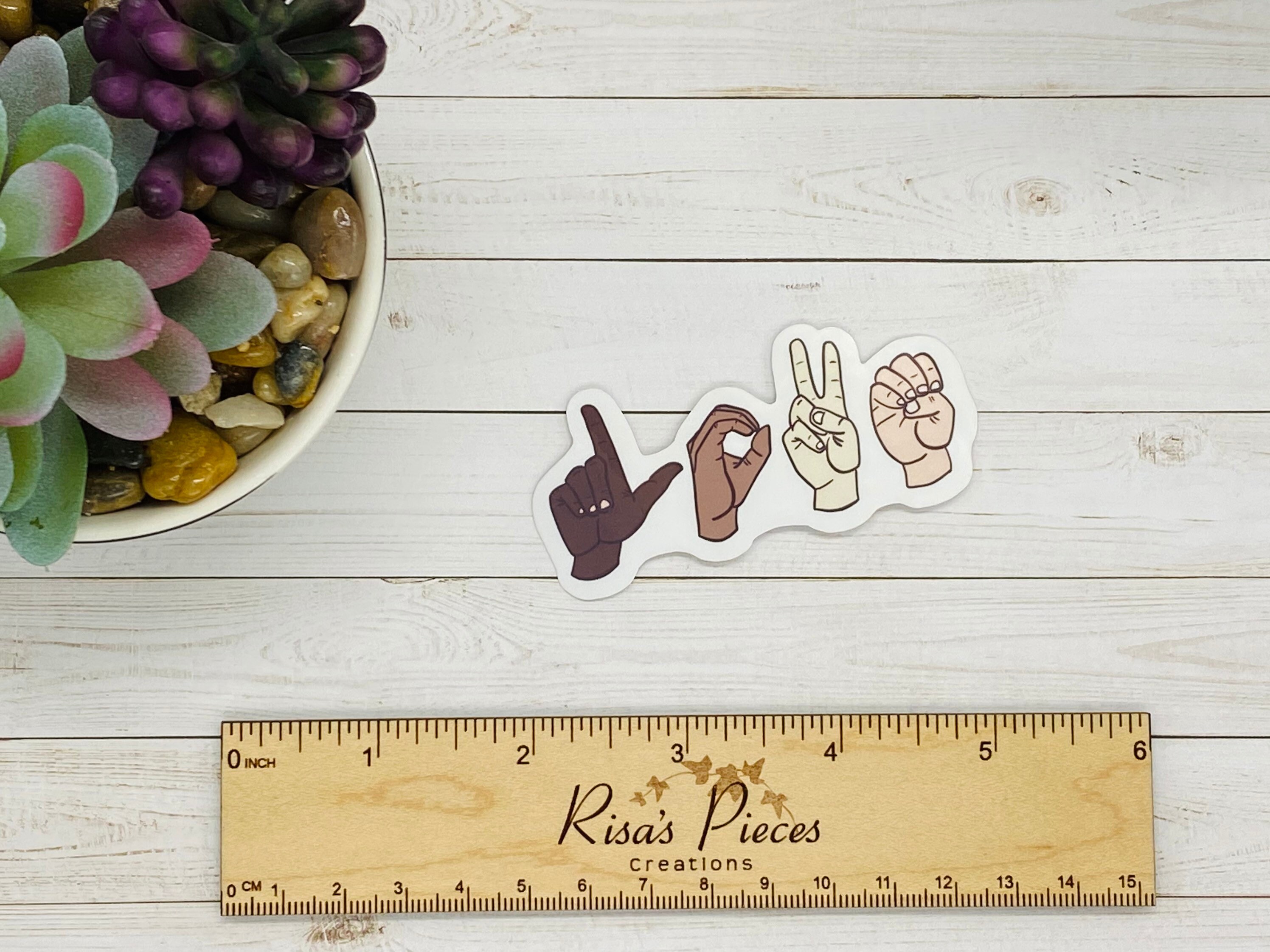 LOVE One Another Sign Language Sticker Sign Language | Etsy