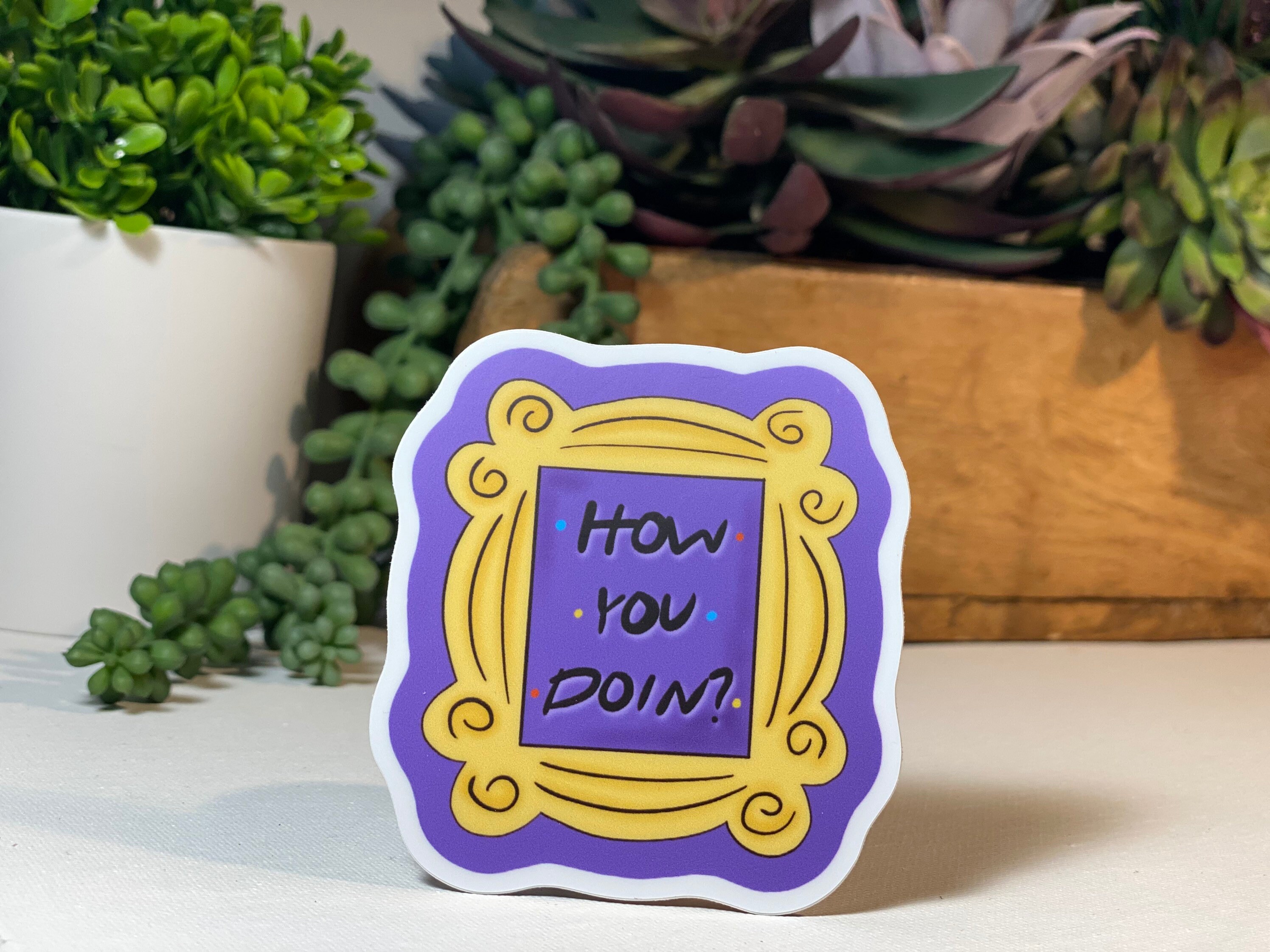 How You Doin Friends Sticker Friends quotes Joey Tribbiani | Etsy