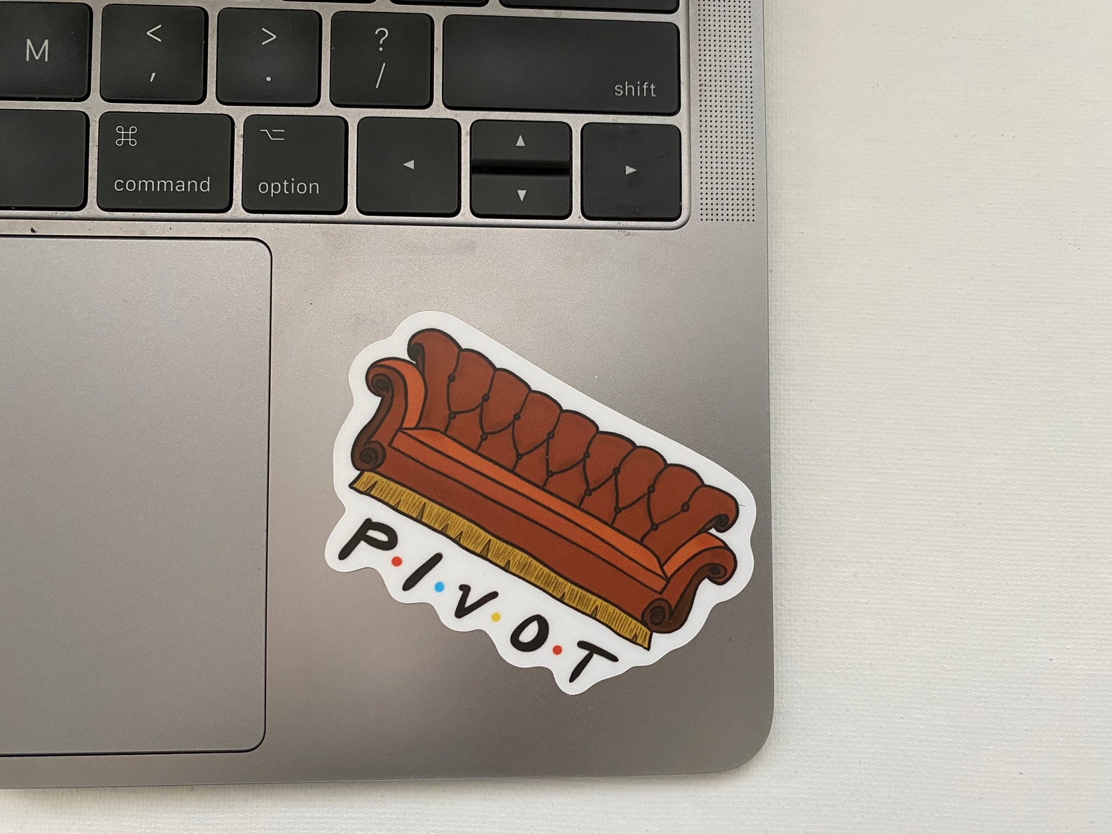 Pivot Friends Couch Sticker - Ross Geller Quote, Friends TV Show ...