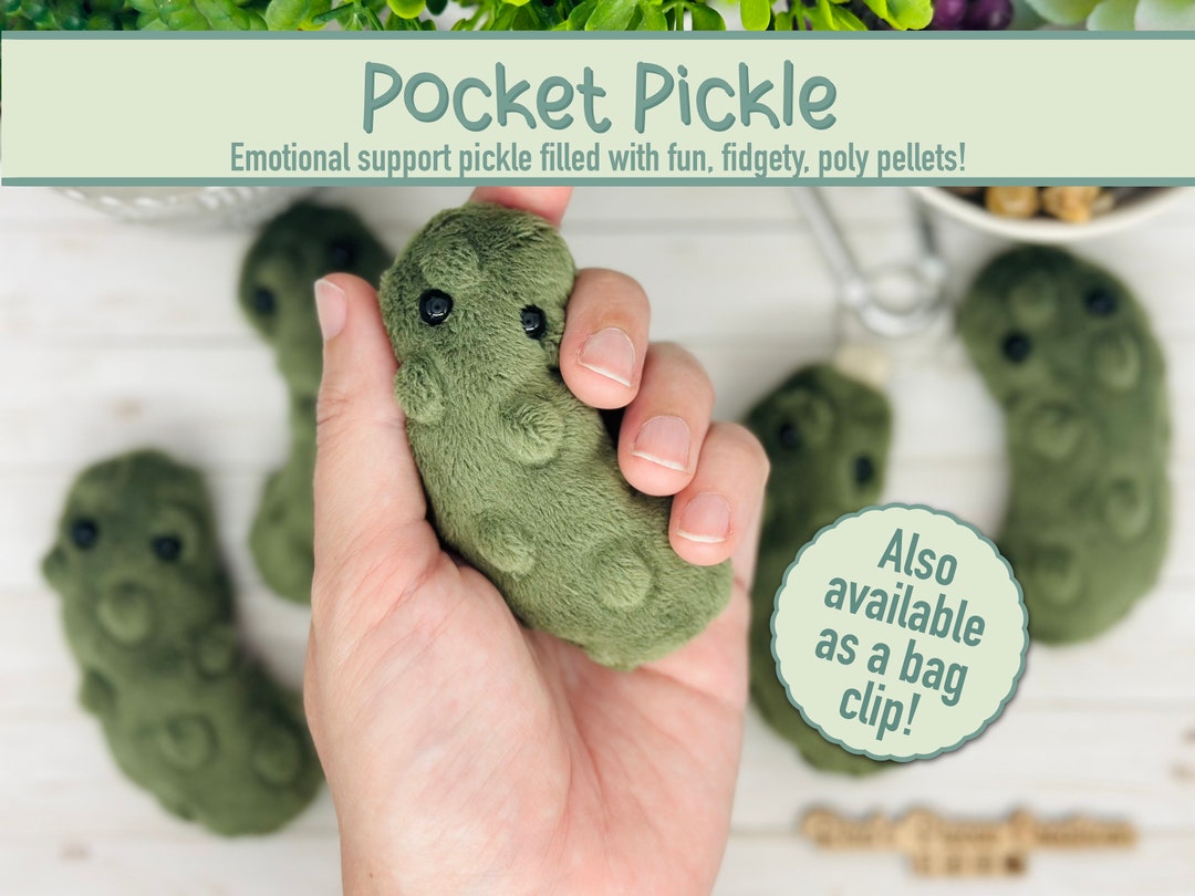Pocket Pickle Sensory Comfort, Emotional Support Pickle Pet, Autism Toy ...