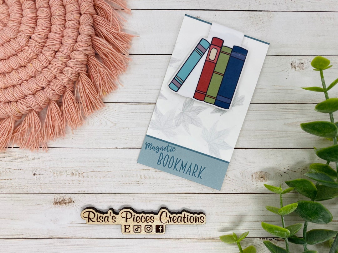 Book Stack Magnetic Bookmark, Reading Accessory, Planner Clip, Planner ...