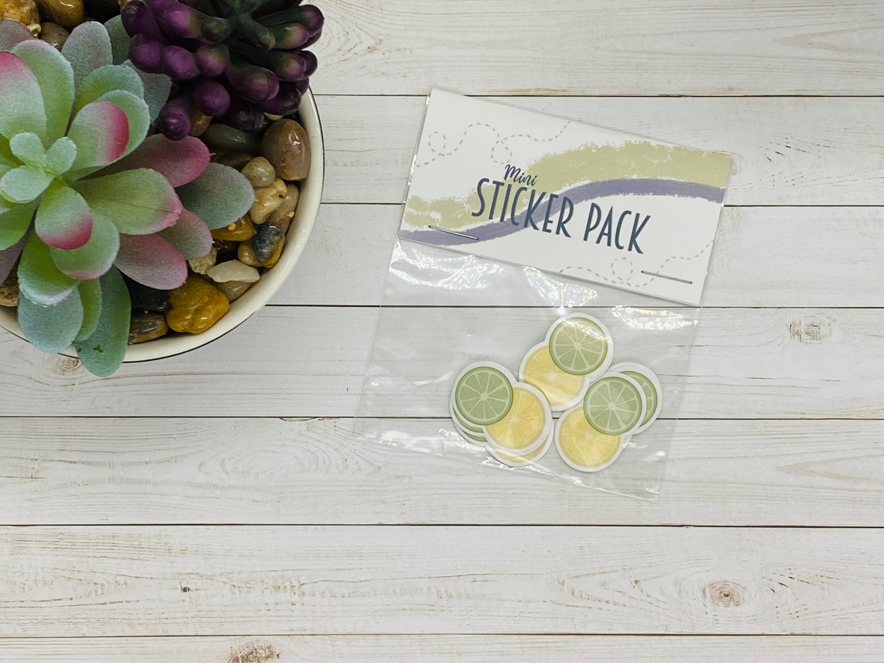 Citrus Sticker Pack Lemon Lime Stickers Lemon Sticker Pack - Etsy UK