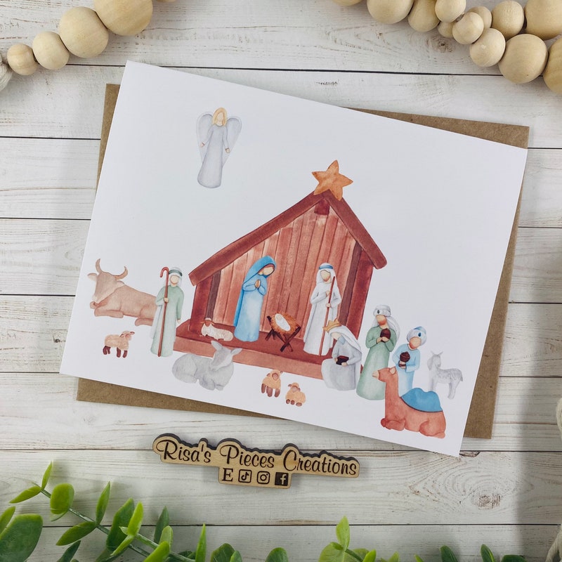 Religious Christmas Cards - Etsy