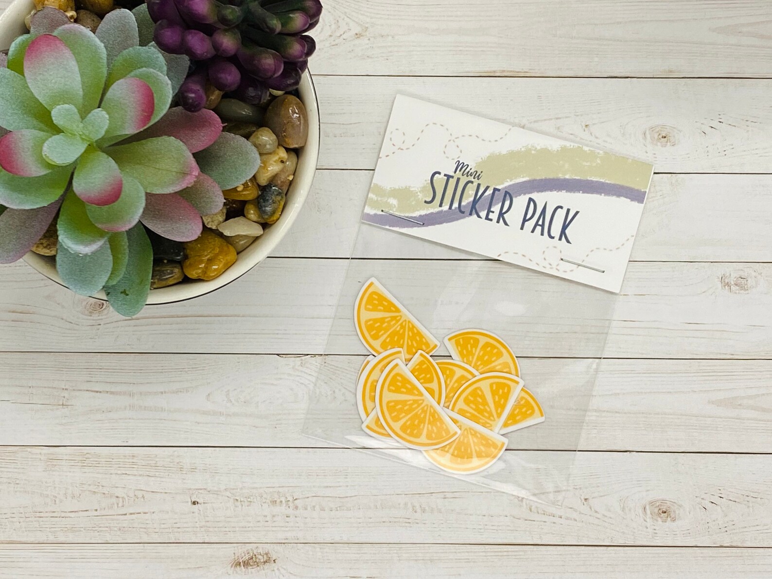 Orange Slice Sticker Pack Orange Stickers Food Stickers - Etsy