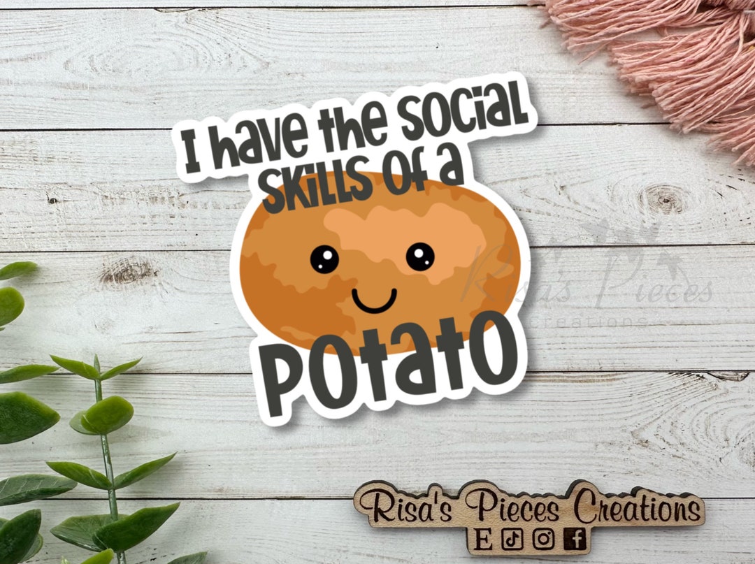 Antisocial Sticker, Funny Sticker for Laptop, Water Bottle Stickers ...